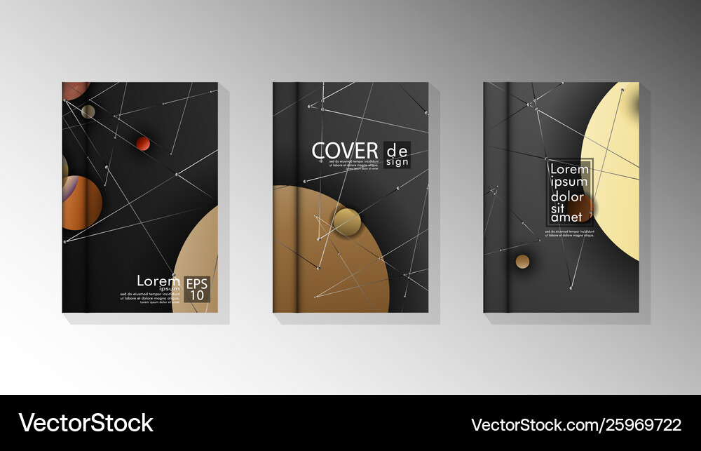 Abstract book cover design with a galaxy Vector Image