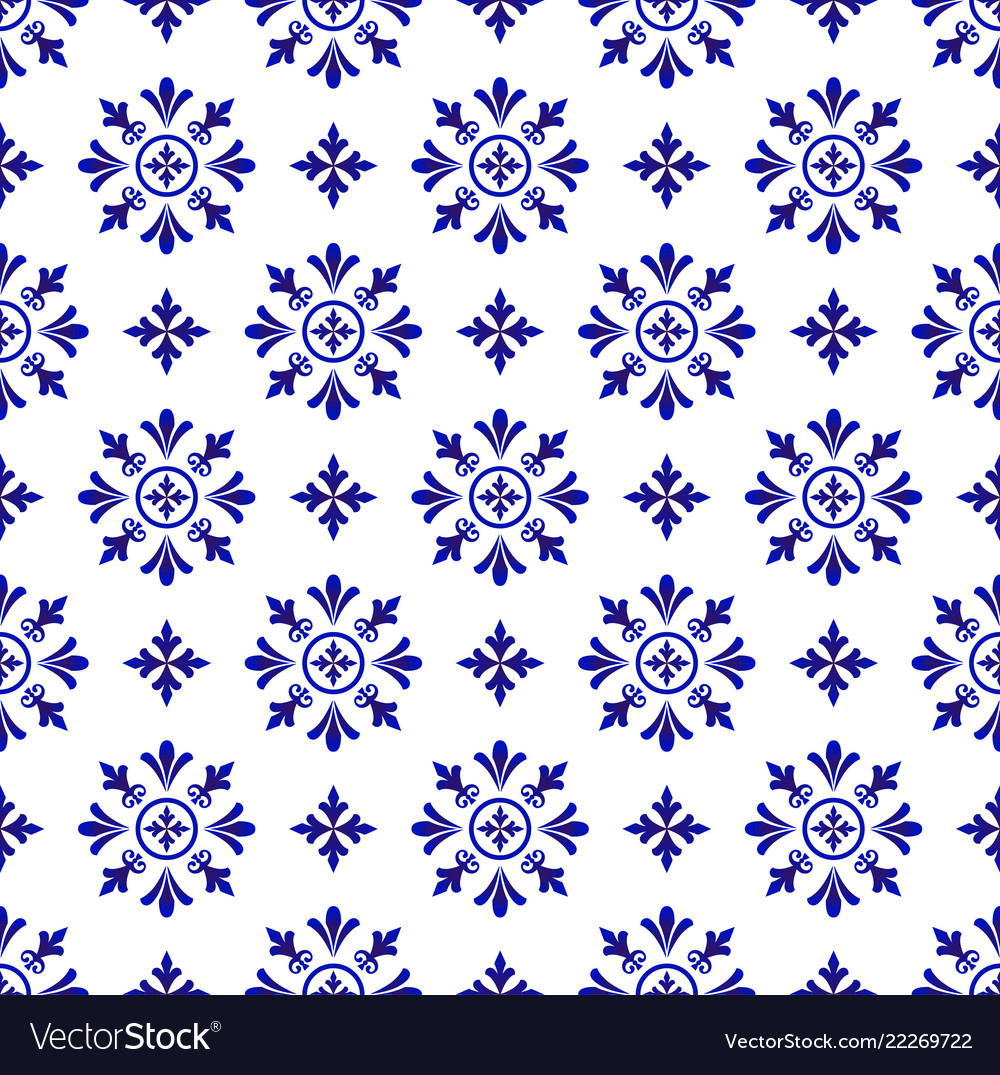 Beautiful ceramic tile pattern Royalty Free Vector Image