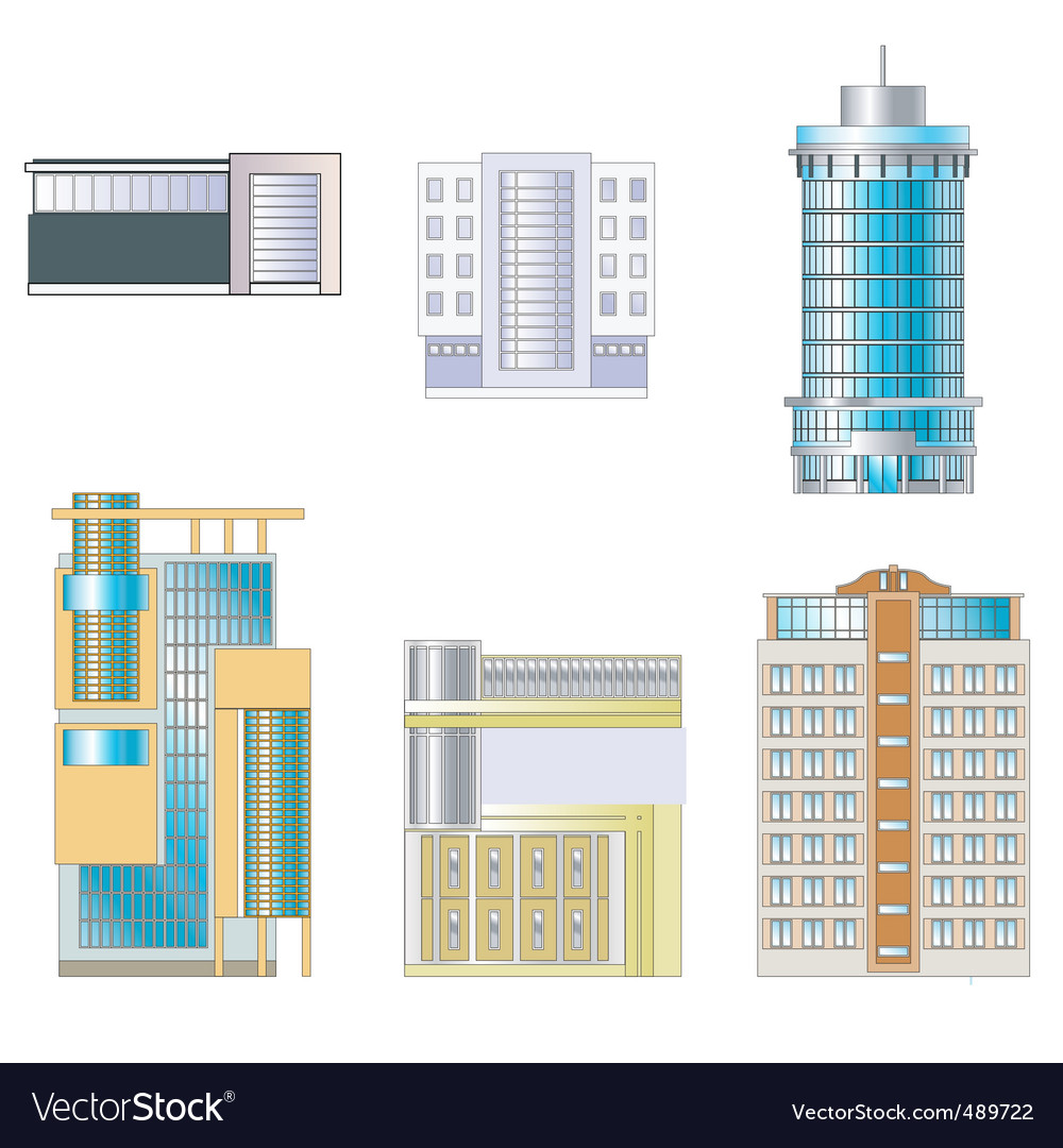 Buildings Royalty Free Vector Image - VectorStock