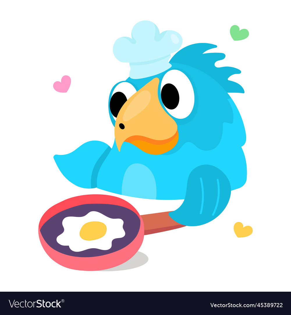 Chef bird Royalty Free Vector Image - VectorStock