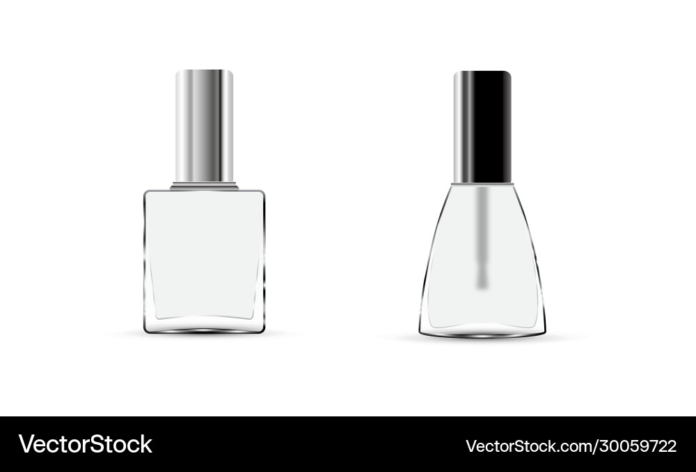 Nail polish packaging package pack bottle Vector Image