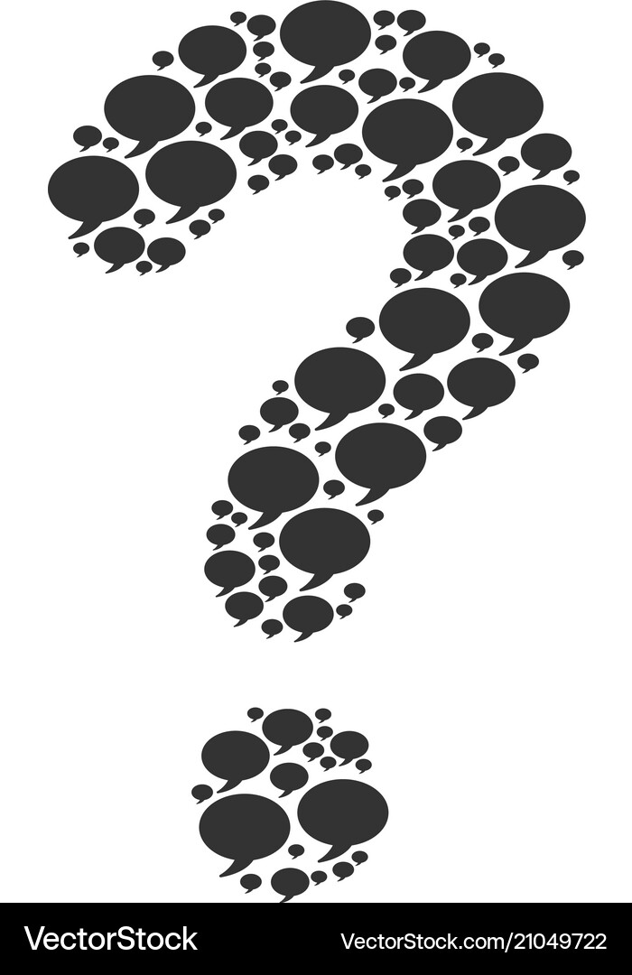 Question shape of balloon icons Royalty Free Vector Image