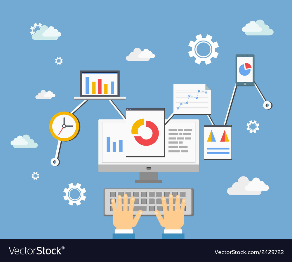 Software app developer concept Royalty Free Vector Image Software app developer concept Royalty Free Vector Image