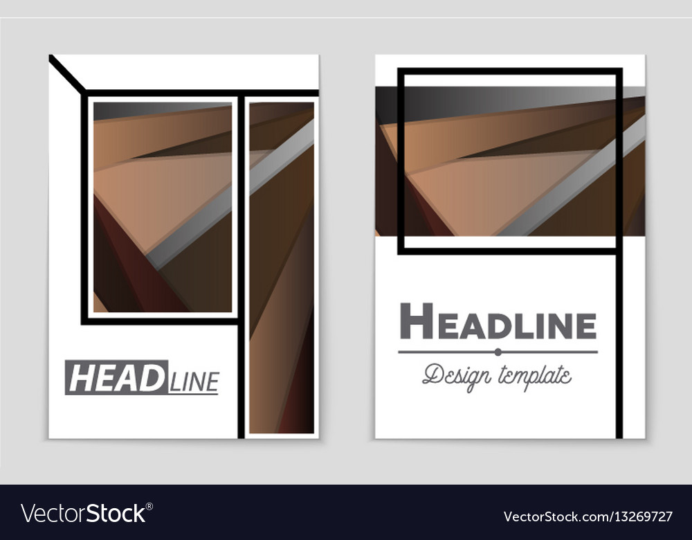 Abstract layout background set for art Royalty Free Vector