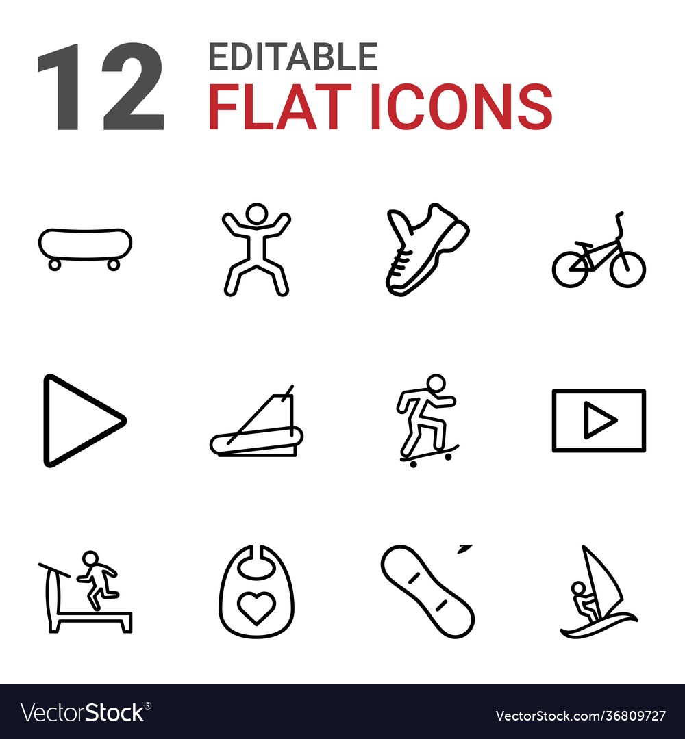 Active icons Royalty Free Vector Image - VectorStock