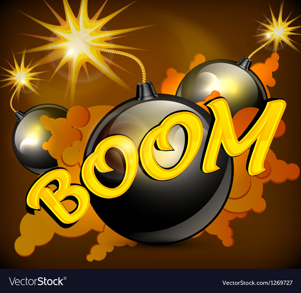 Bomb background Royalty Free Vector Image - VectorStock