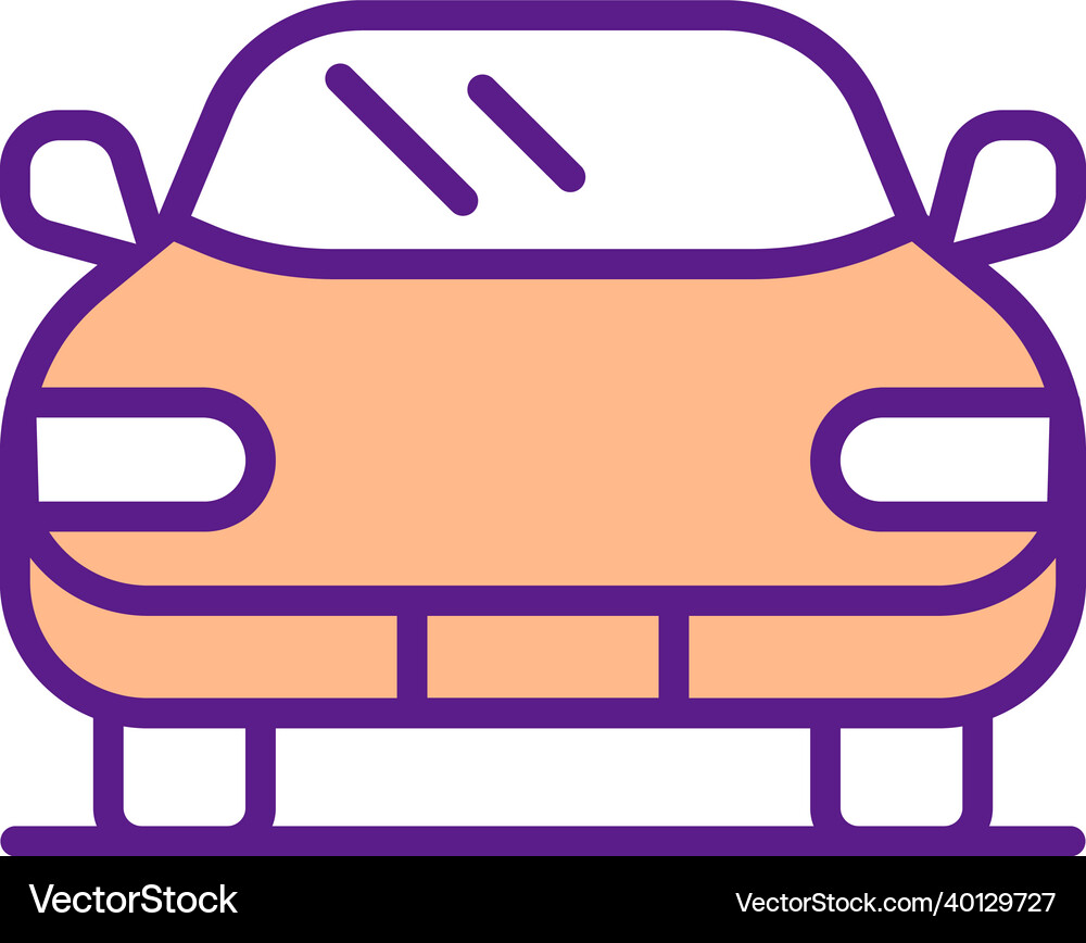 Car rgb color icon Royalty Free Vector Image - VectorStock