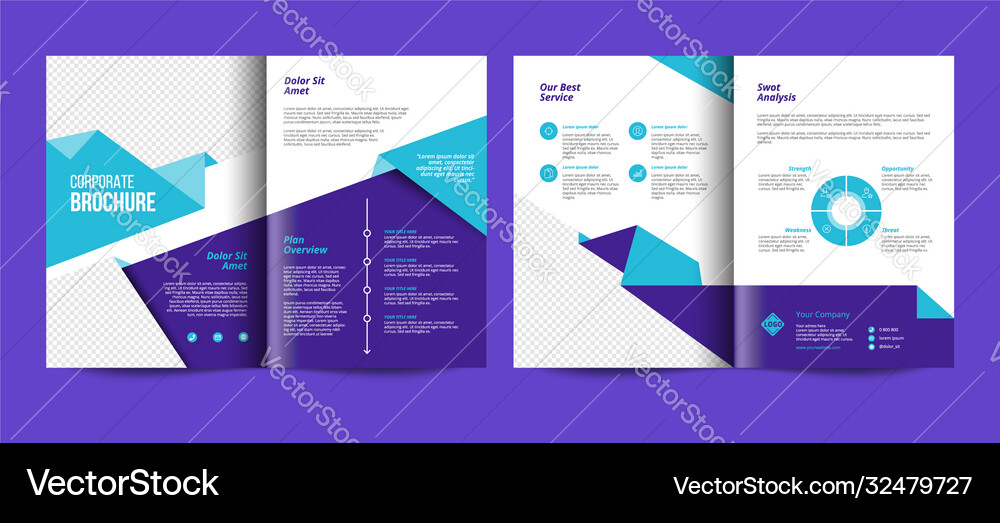 Creative corporate business brochure template Vector Image