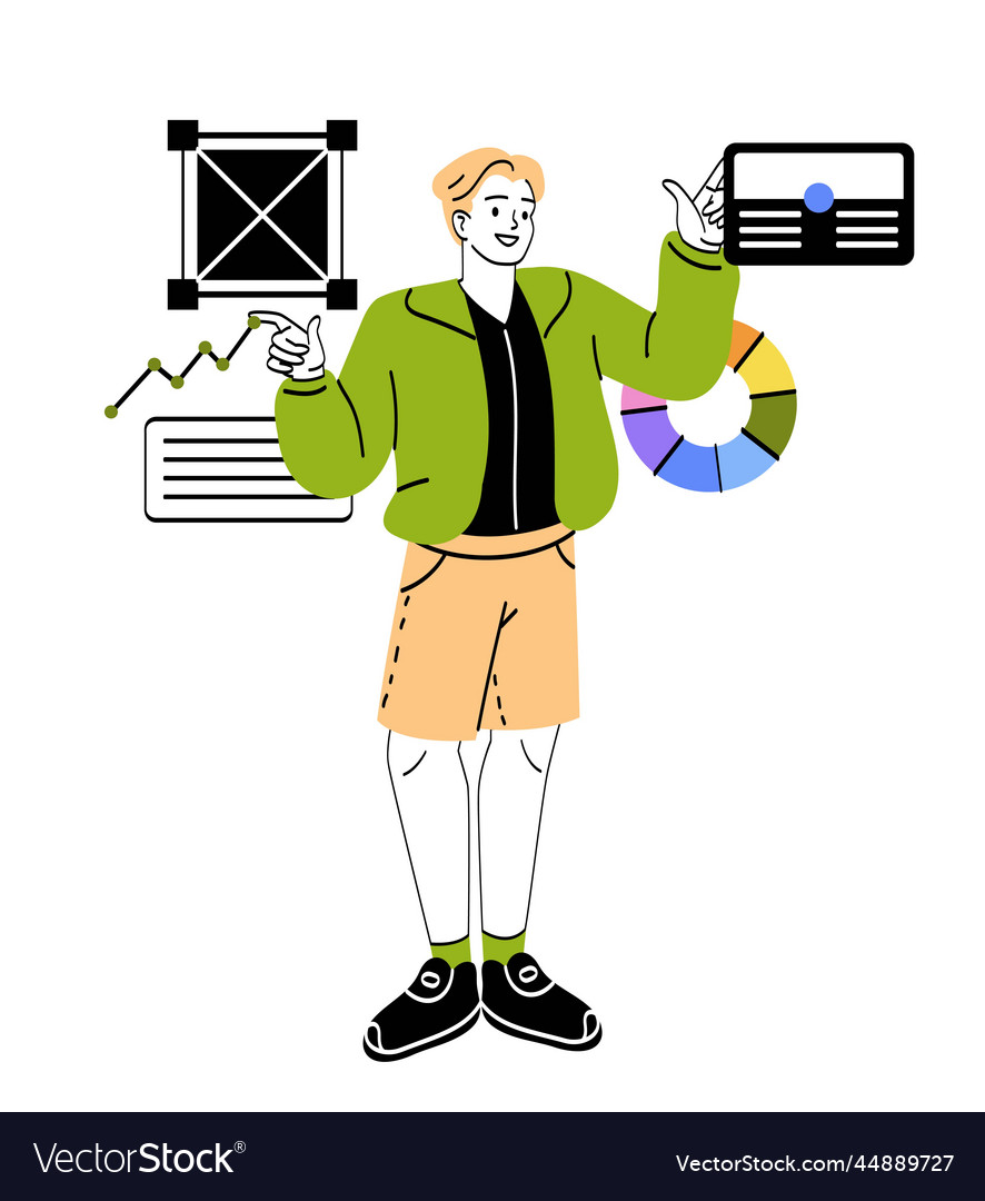 Creative design profession Royalty Free Vector Image