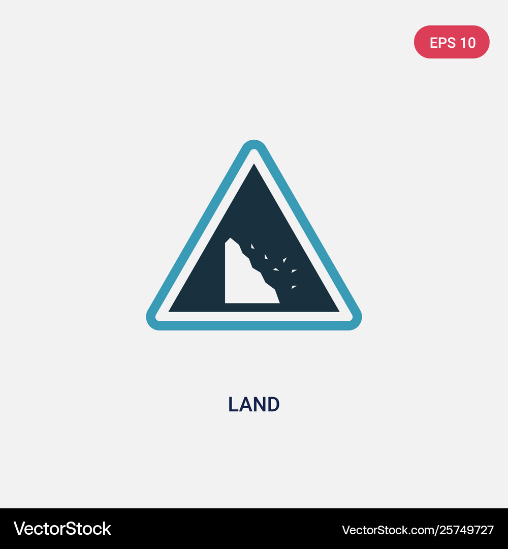 Two color land icon from web concept isolated Vector Image