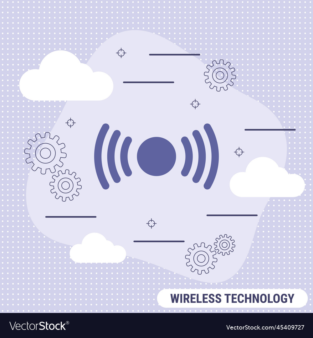 Wireless technology concept Royalty Free Vector Image