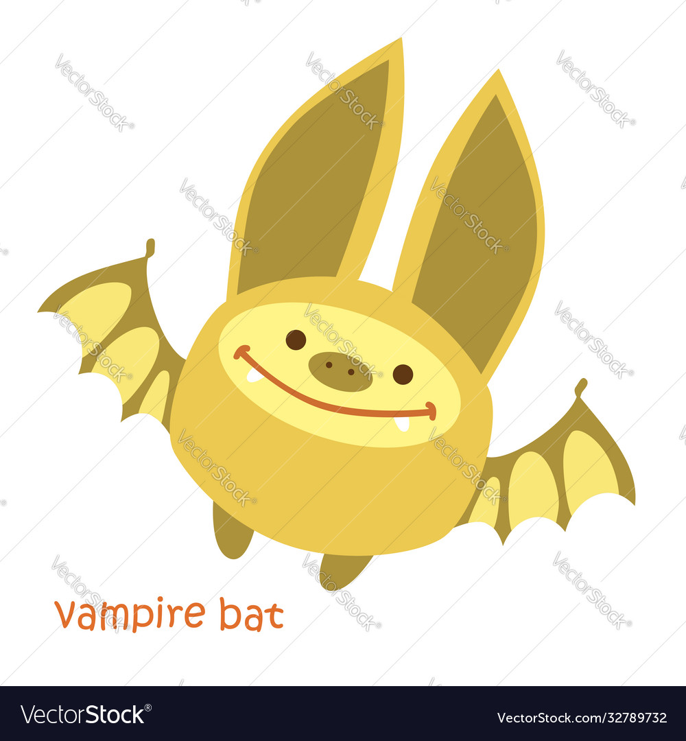 Animals set - bat Royalty Free Vector Image - VectorStock