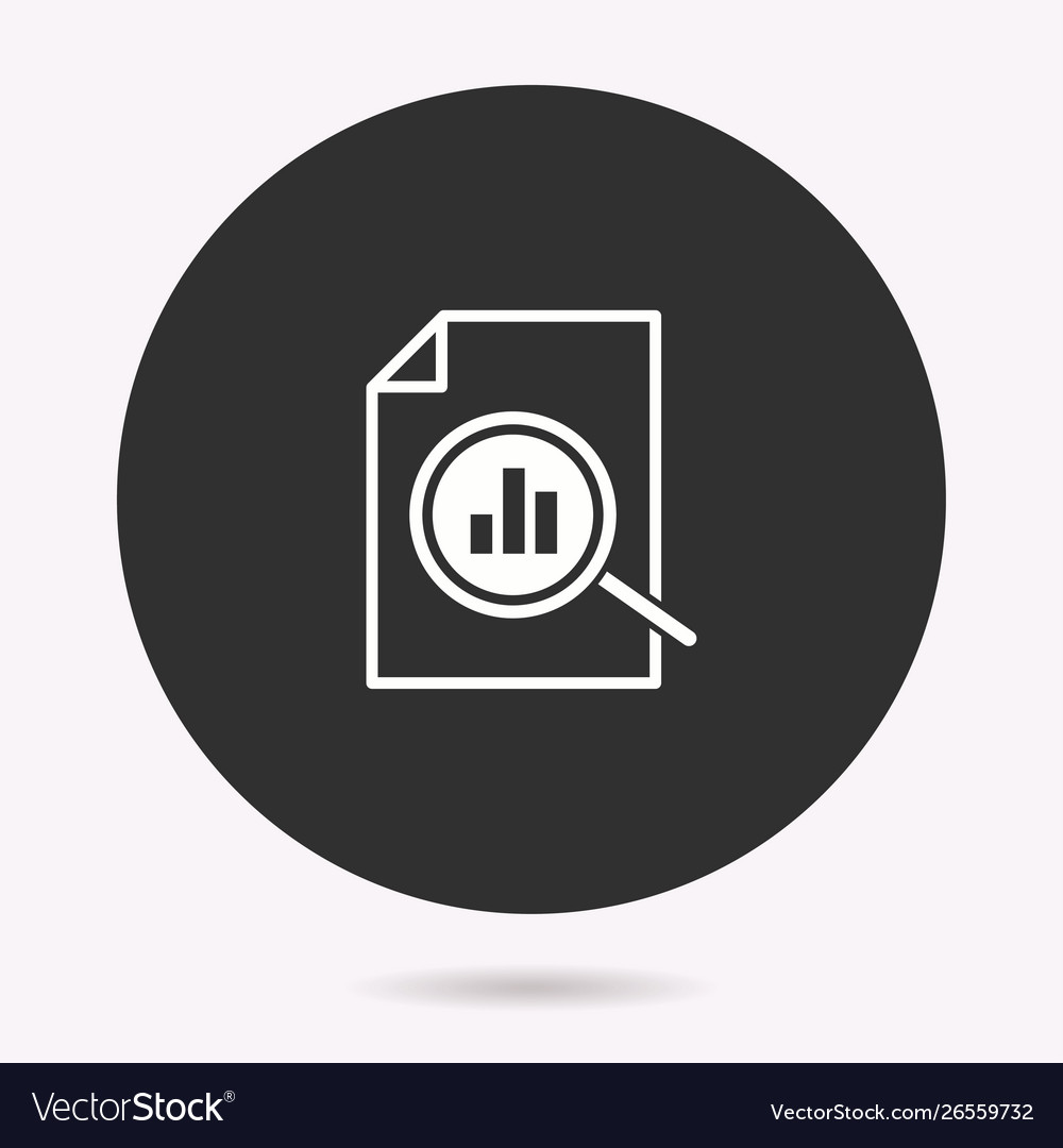 Data analysis - icon isolated Royalty Free Vector Image