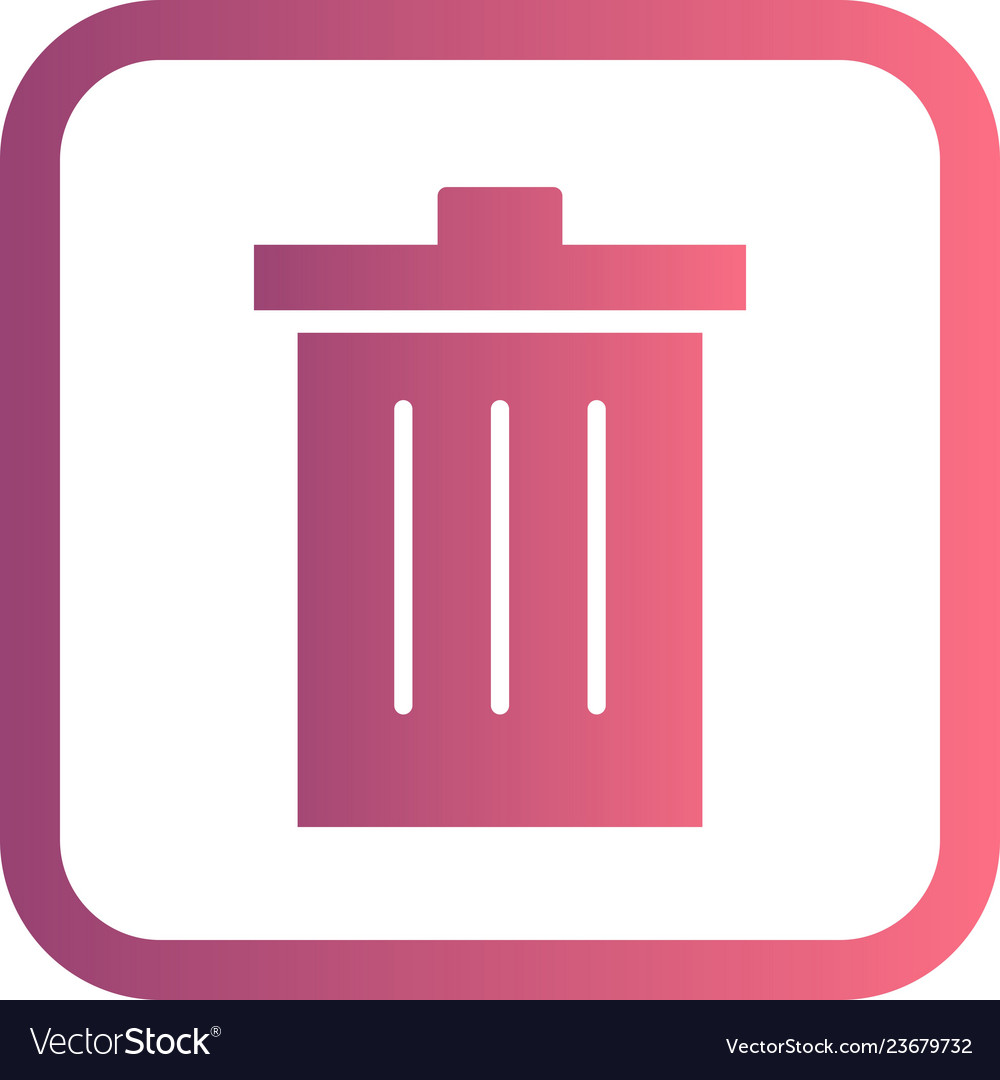 Delete icon Royalty Free Vector Image - VectorStock