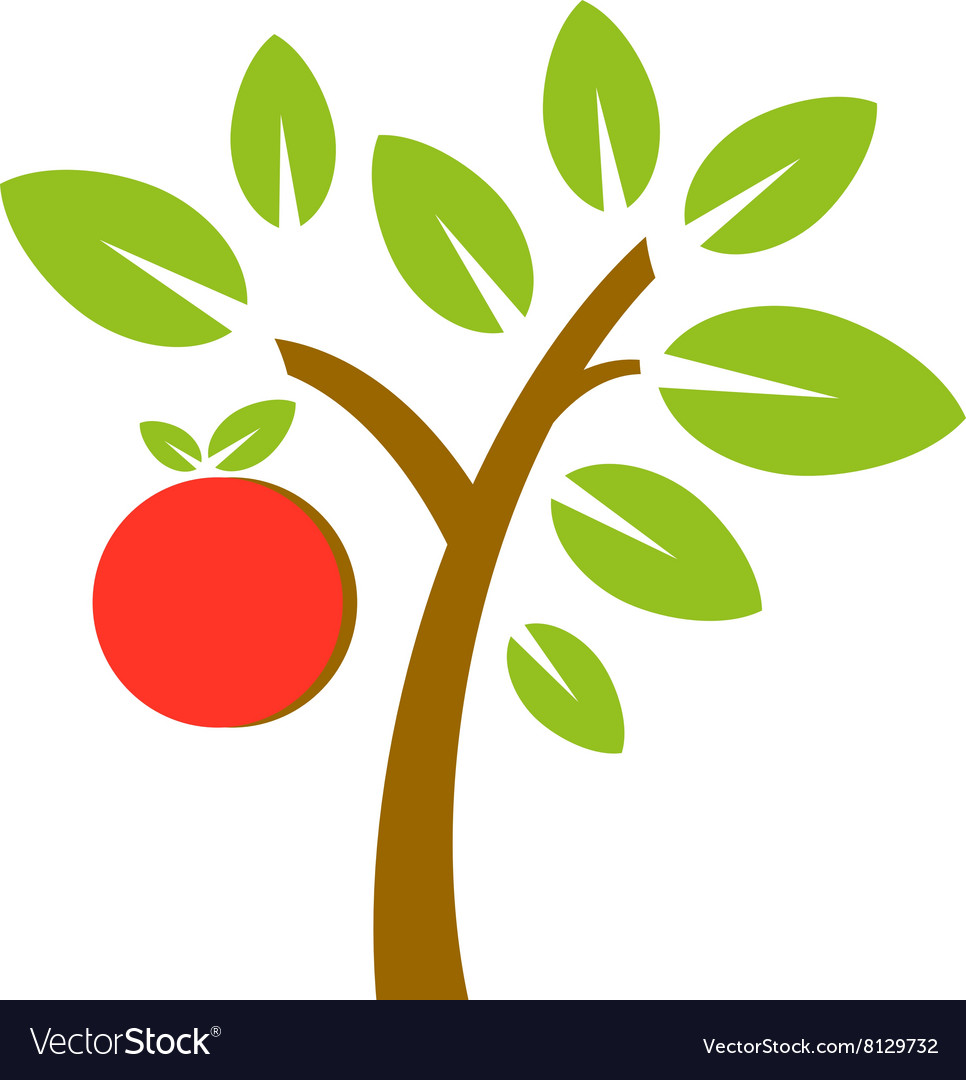 Fruit-Tree-380x400 Royalty Free Vector Image - VectorStock
