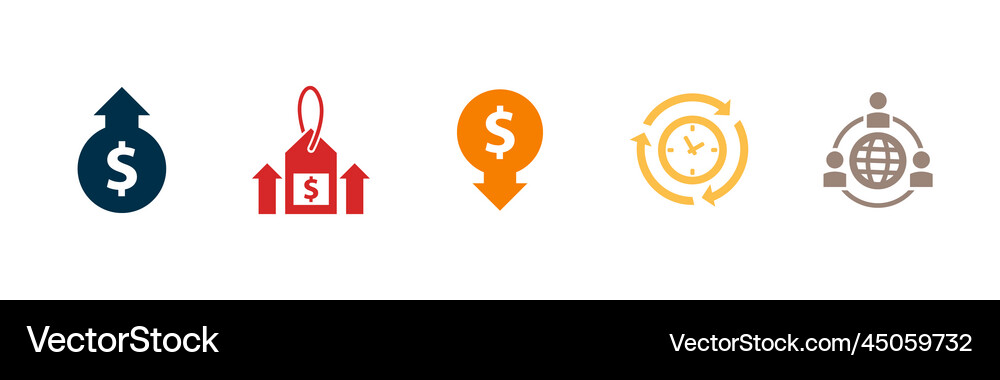 Increase revenue raise prices reduce expenses Vector Image