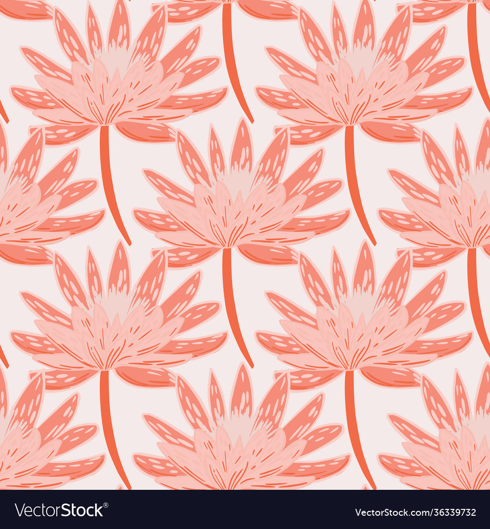 Isolated seamless pattern with creative pink Vector Image