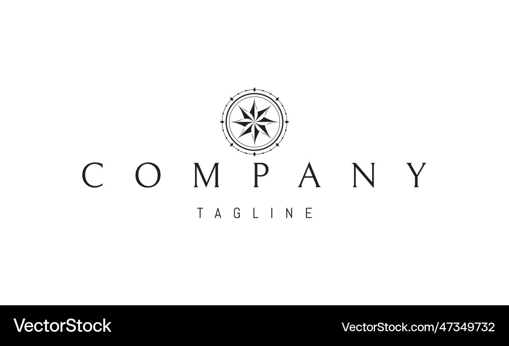Logo on which an abstract image of a wind Vector Image