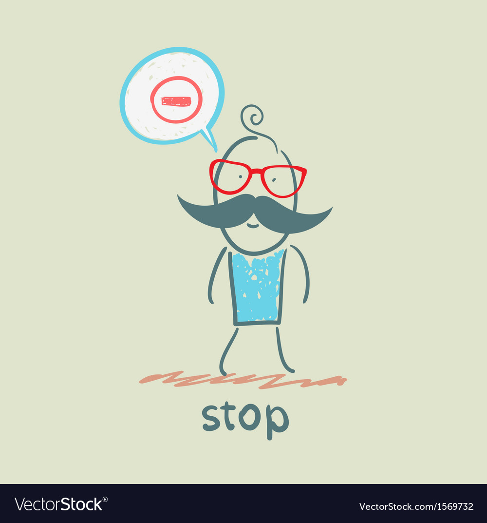 Stop Royalty Free Vector Image - VectorStock