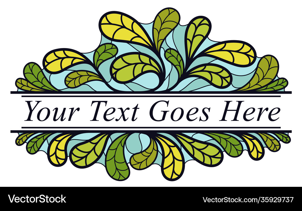 Beautiful linear floral design isolated on white Vector Image