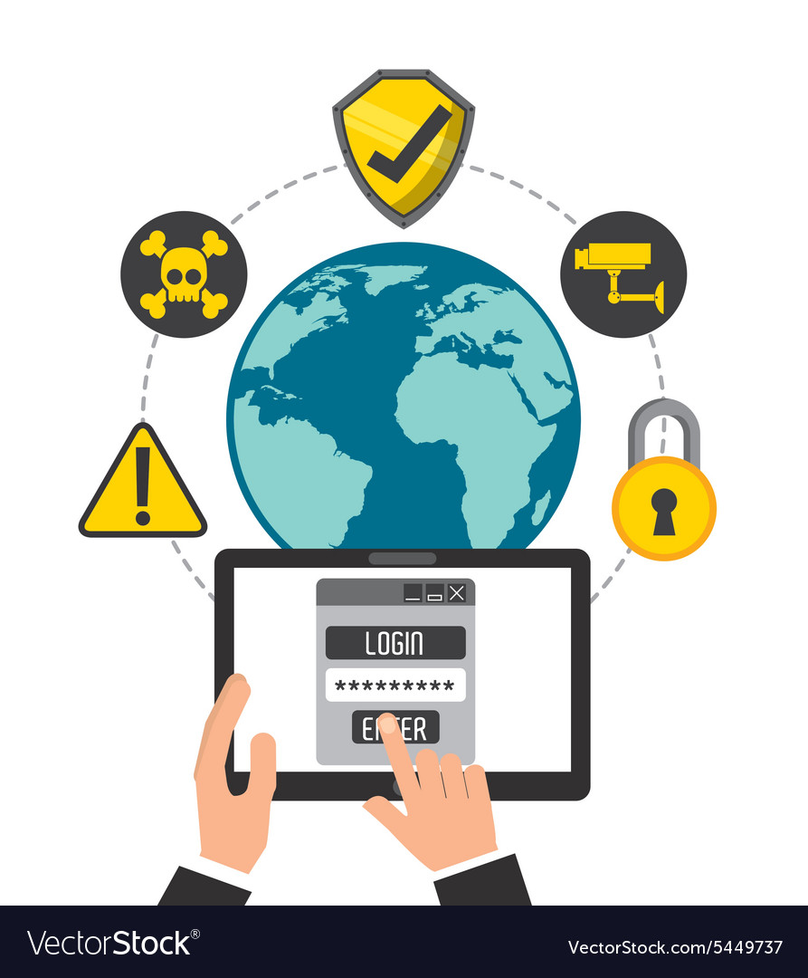 Cyber security Royalty Free Vector Image - VectorStock