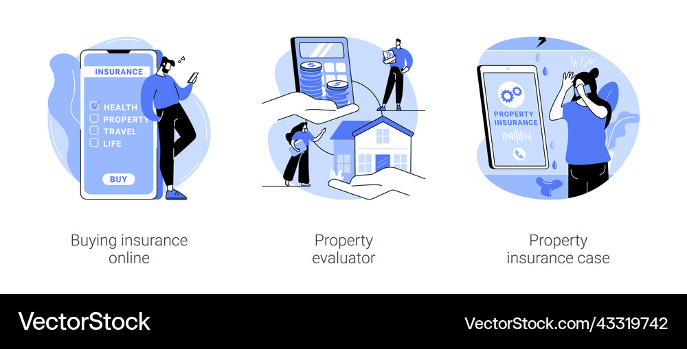 Insurance services isolated cartoon Royalty Free Vector