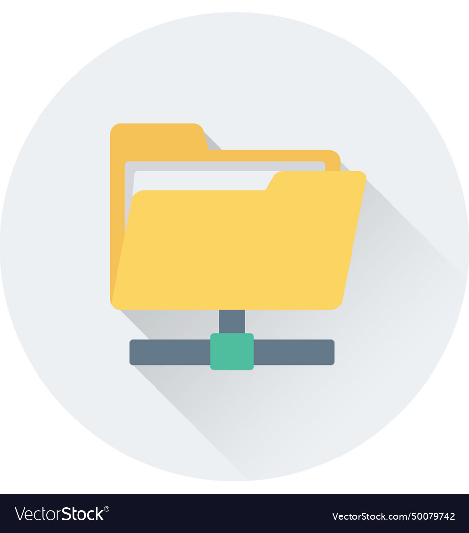 Shared folder icon Royalty Free Vector Image - VectorStock