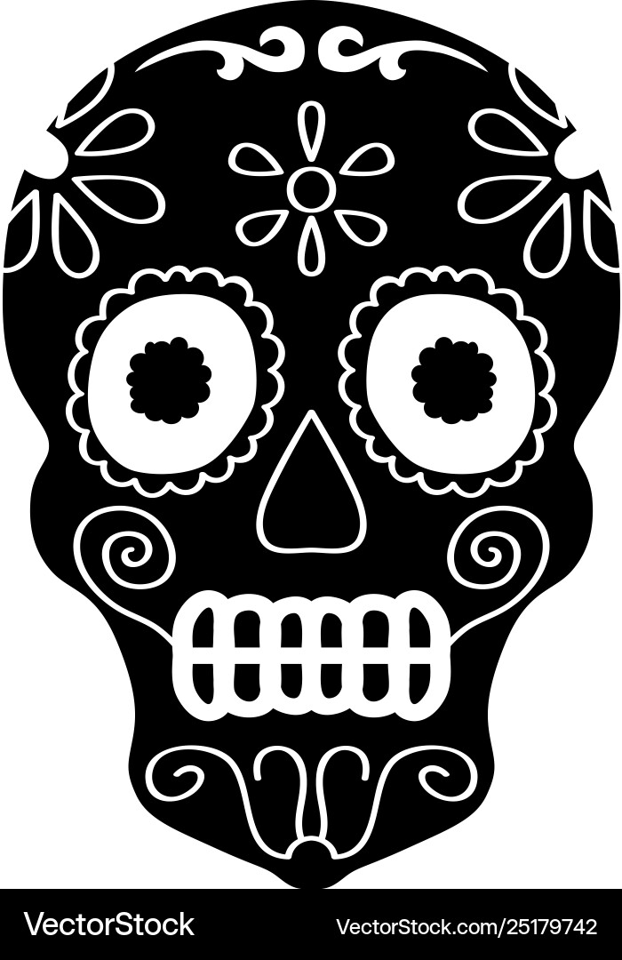 Sugar skull eps Royalty Free Vector Image - VectorStock