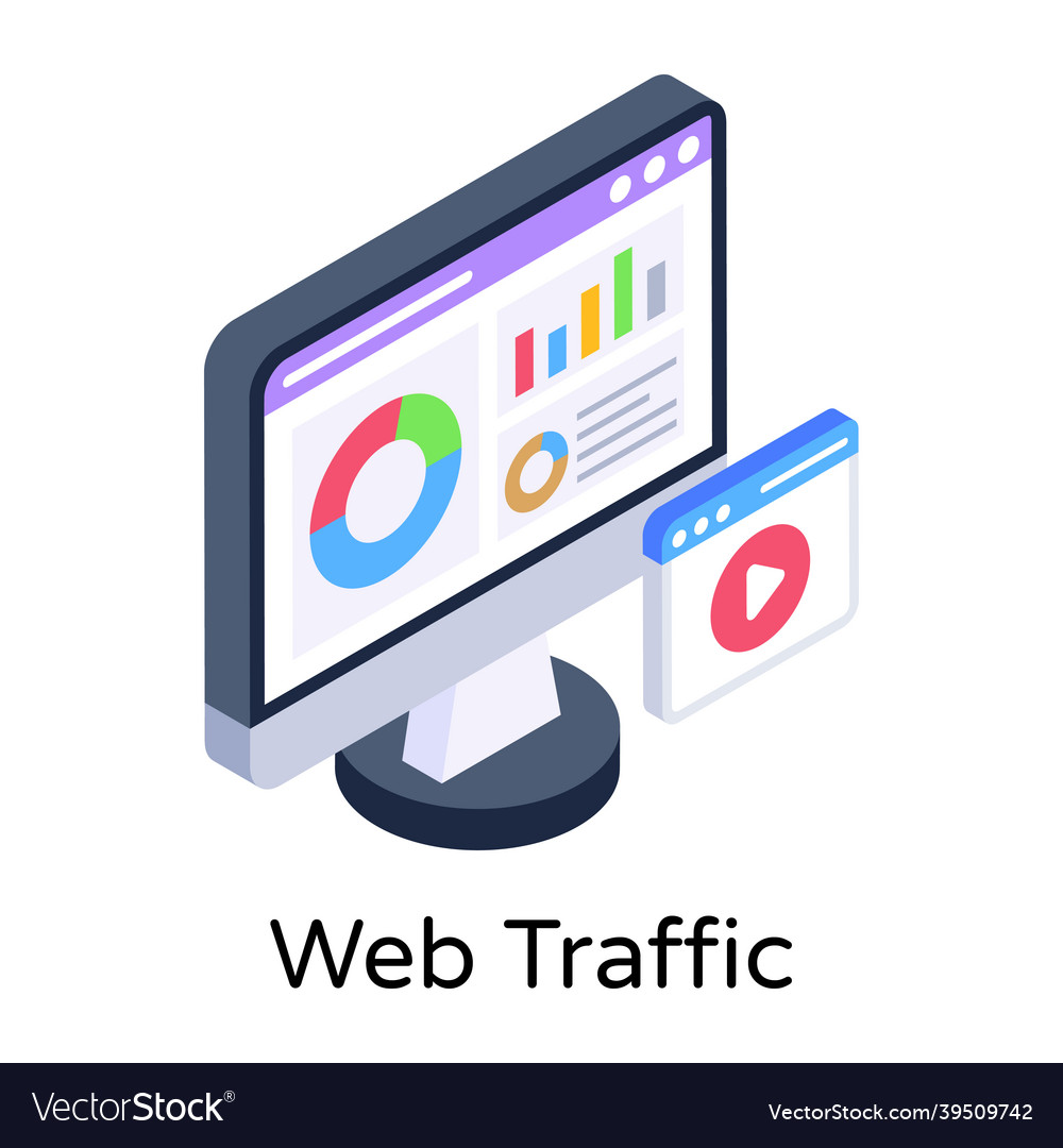 Web traffic Royalty Free Vector Image - VectorStock