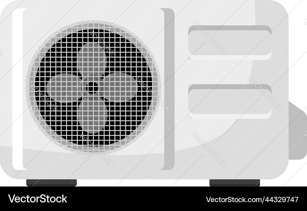 Ac outdoor unit on a white background Royalty Free Vector