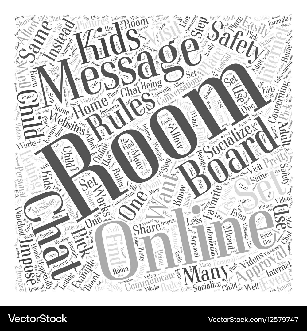 Rules to set for online message boards and chat Vector Image