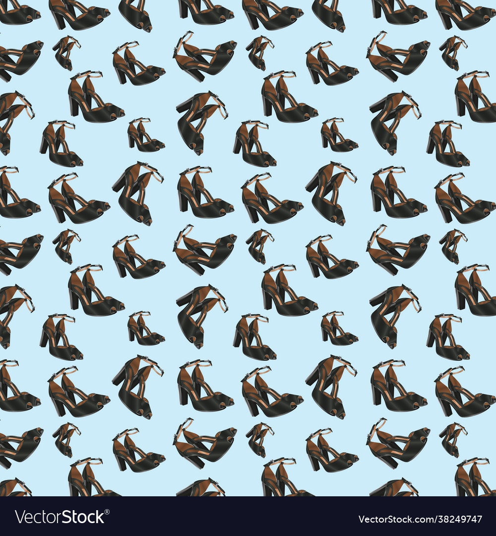 Shoes pattern Royalty Free Vector Image - VectorStock