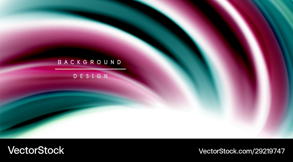 Silk smooth lines on white liquid fluid color Vector Image