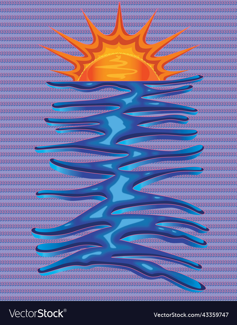 Sunset Royalty Free Vector Image - VectorStock