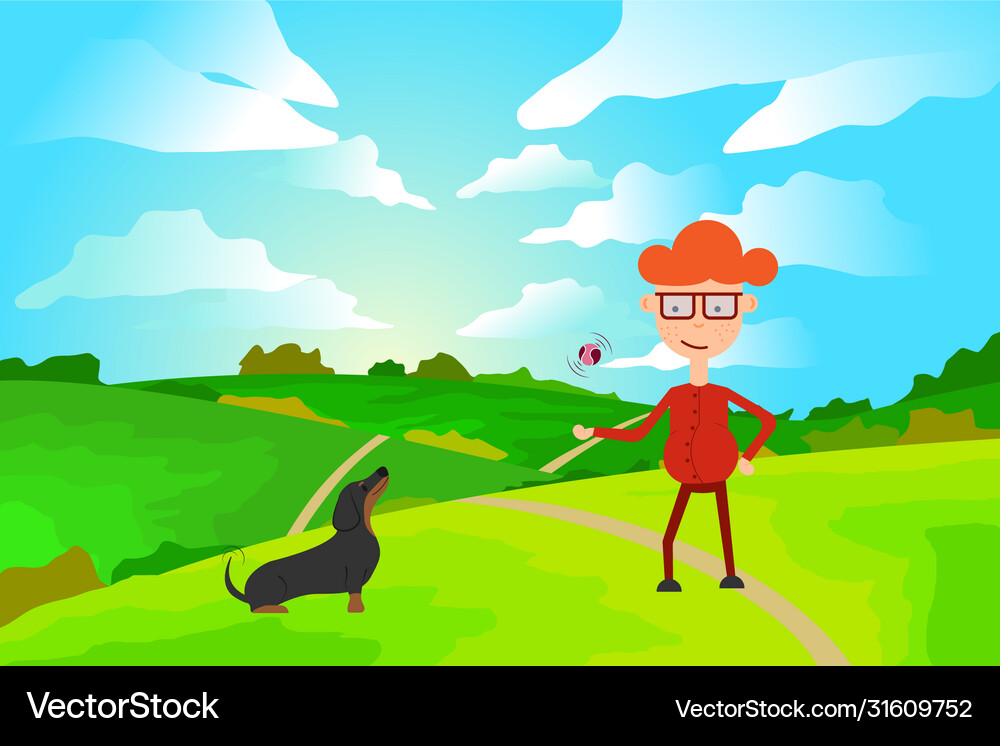 Boy dog 2 Royalty Free Vector Image - VectorStock