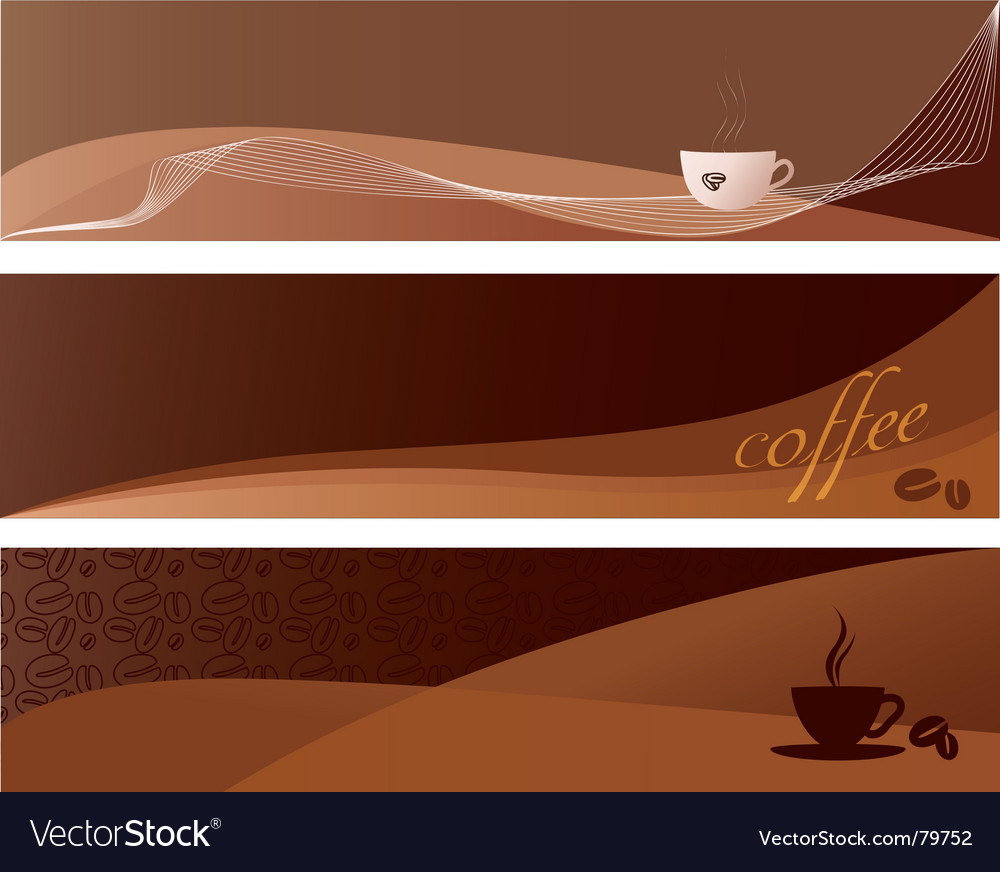 Coffee banners Royalty Free Vector Image - VectorStock