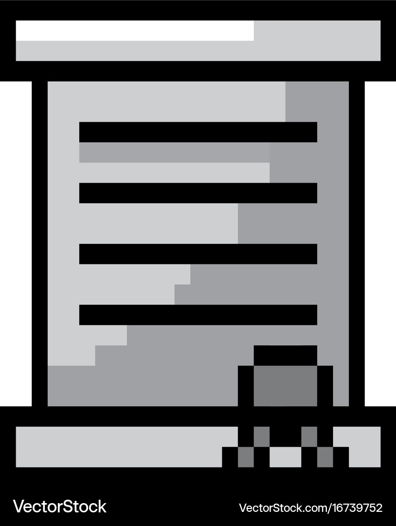 Contour letter card message with important text Vector Image