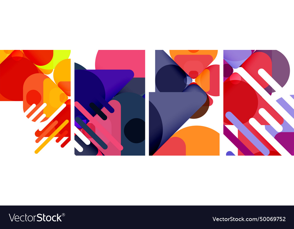 Geometric elements abstract backgrounds for Vector Image