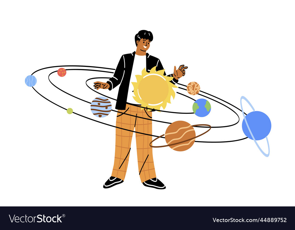 Interactive learning concept Royalty Free Vector Image