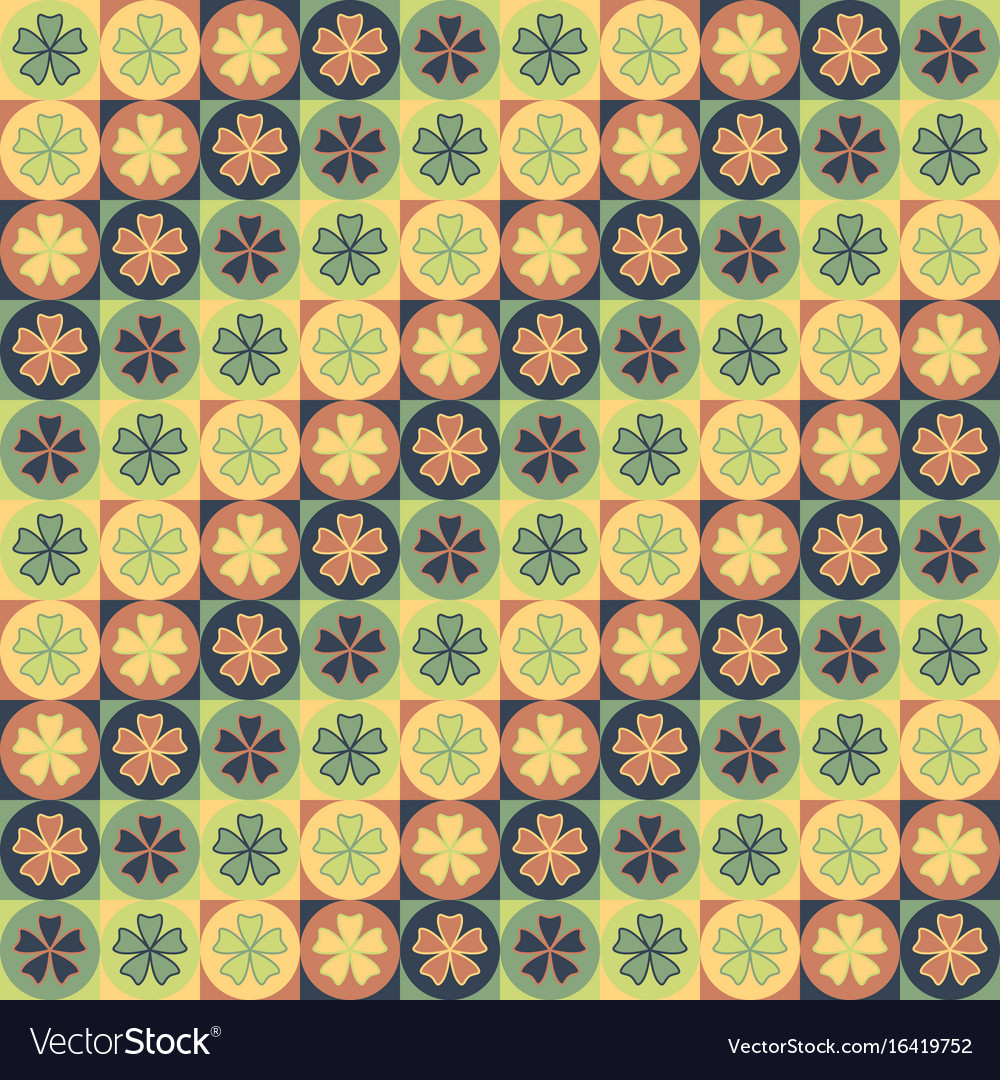 Seamless tile petal pattern Royalty Free Vector Image