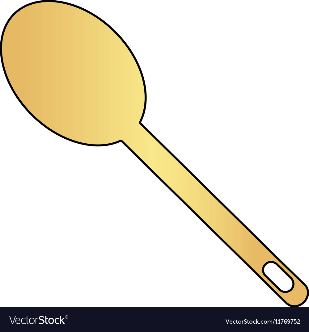 Spoon computer symbol Royalty Free Vector Image