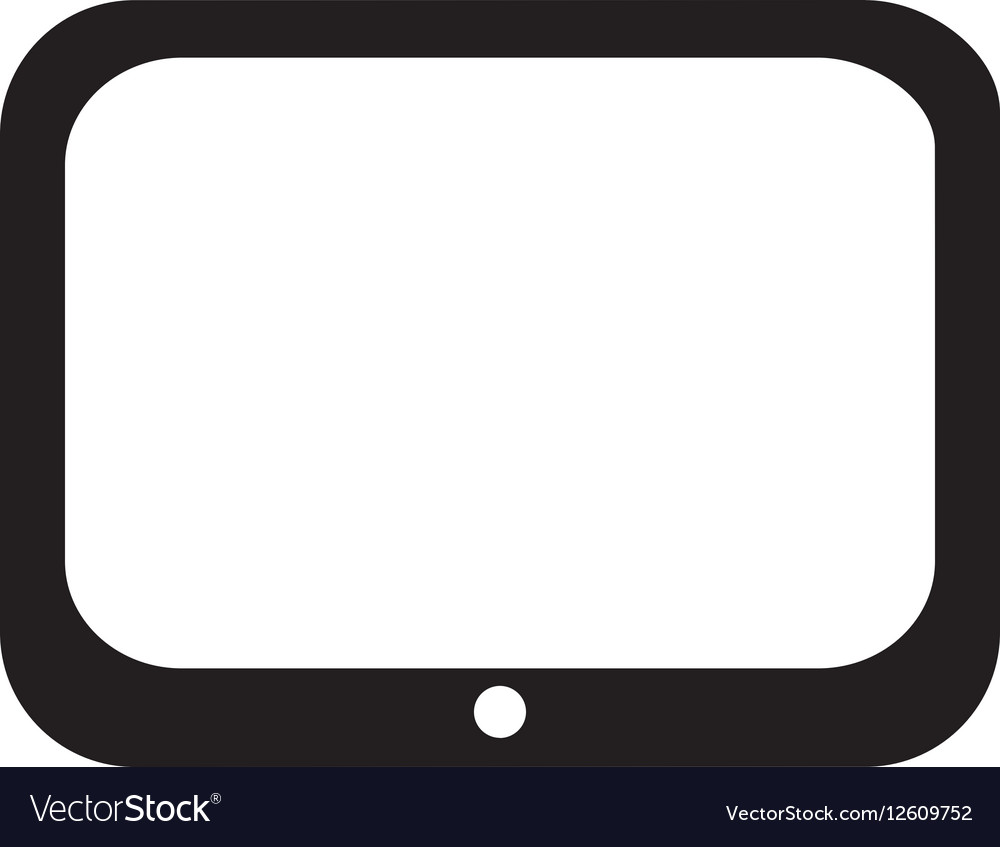 Tablet electronic device icon Royalty Free Vector Image