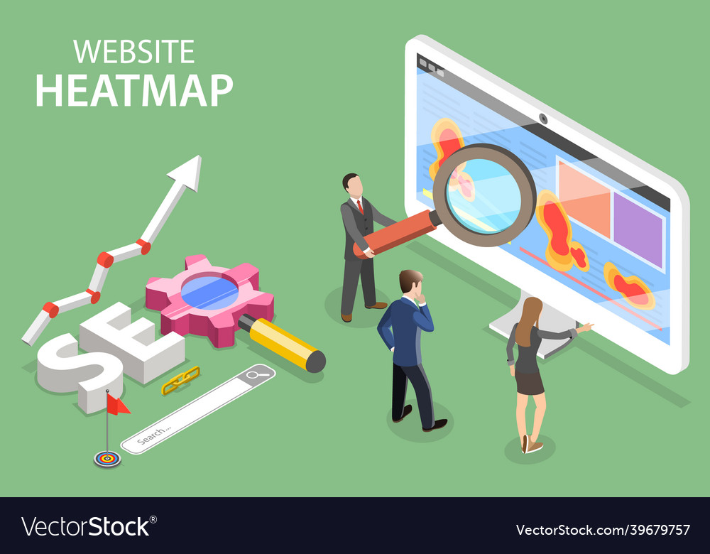 3d isometric flat conceptual Royalty Free Vector Image