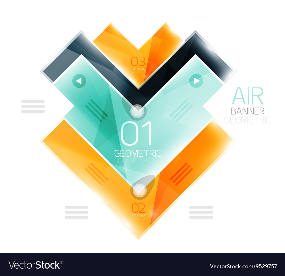 Arrow shape web interface element Royalty Free Vector Image