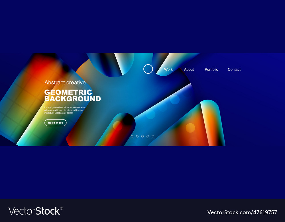 Bright glossy overlapping geometric shapes Vector Image