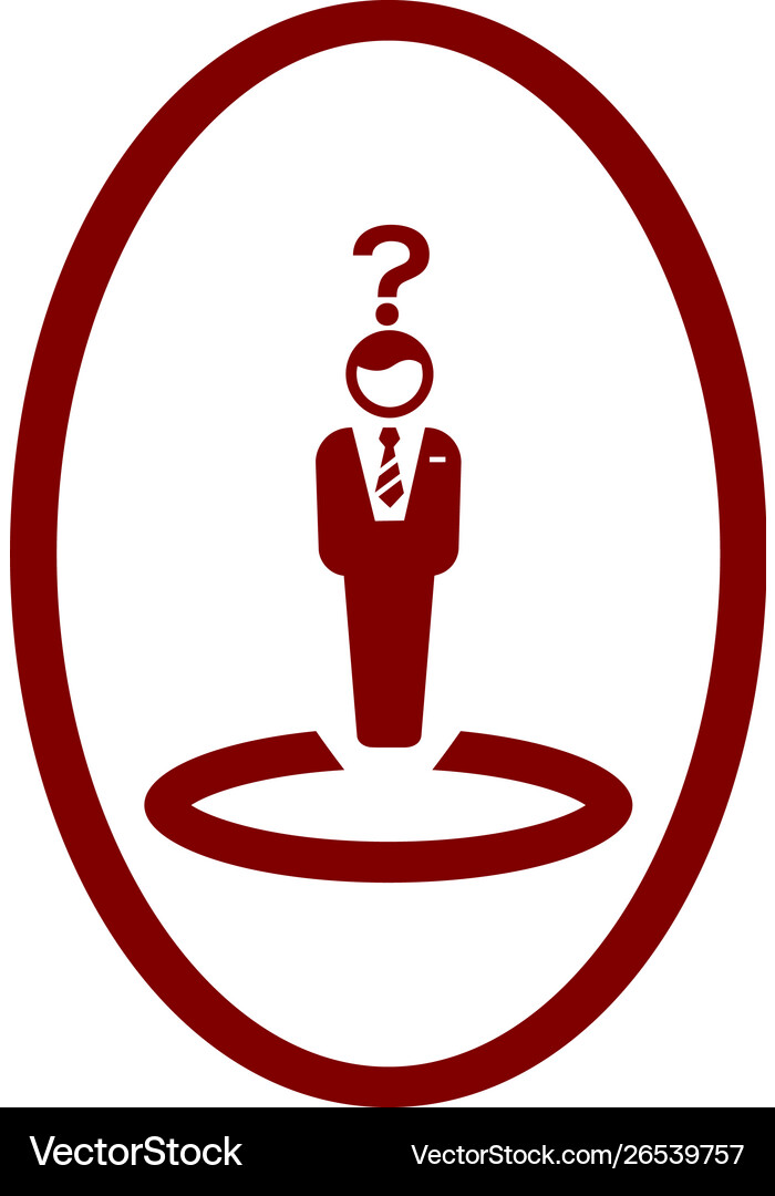 Business plan decision maroon color icon Vector Image