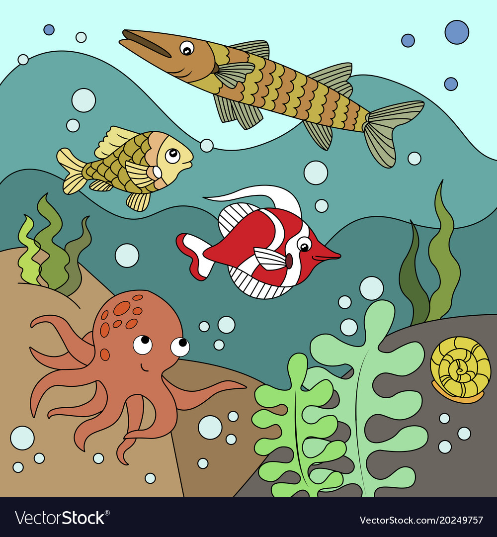 Cartoon children coloring Royalty Free Vector Image