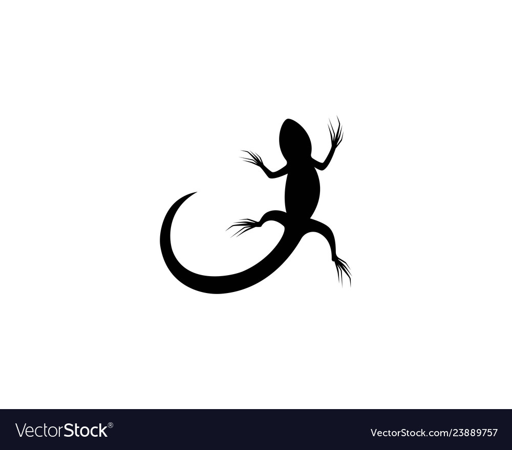Lizard logo template Royalty Free Vector Image