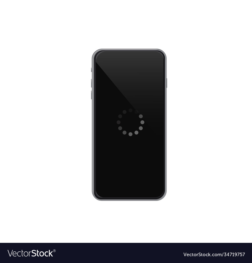 Loading screen phone Royalty Free Vector Image