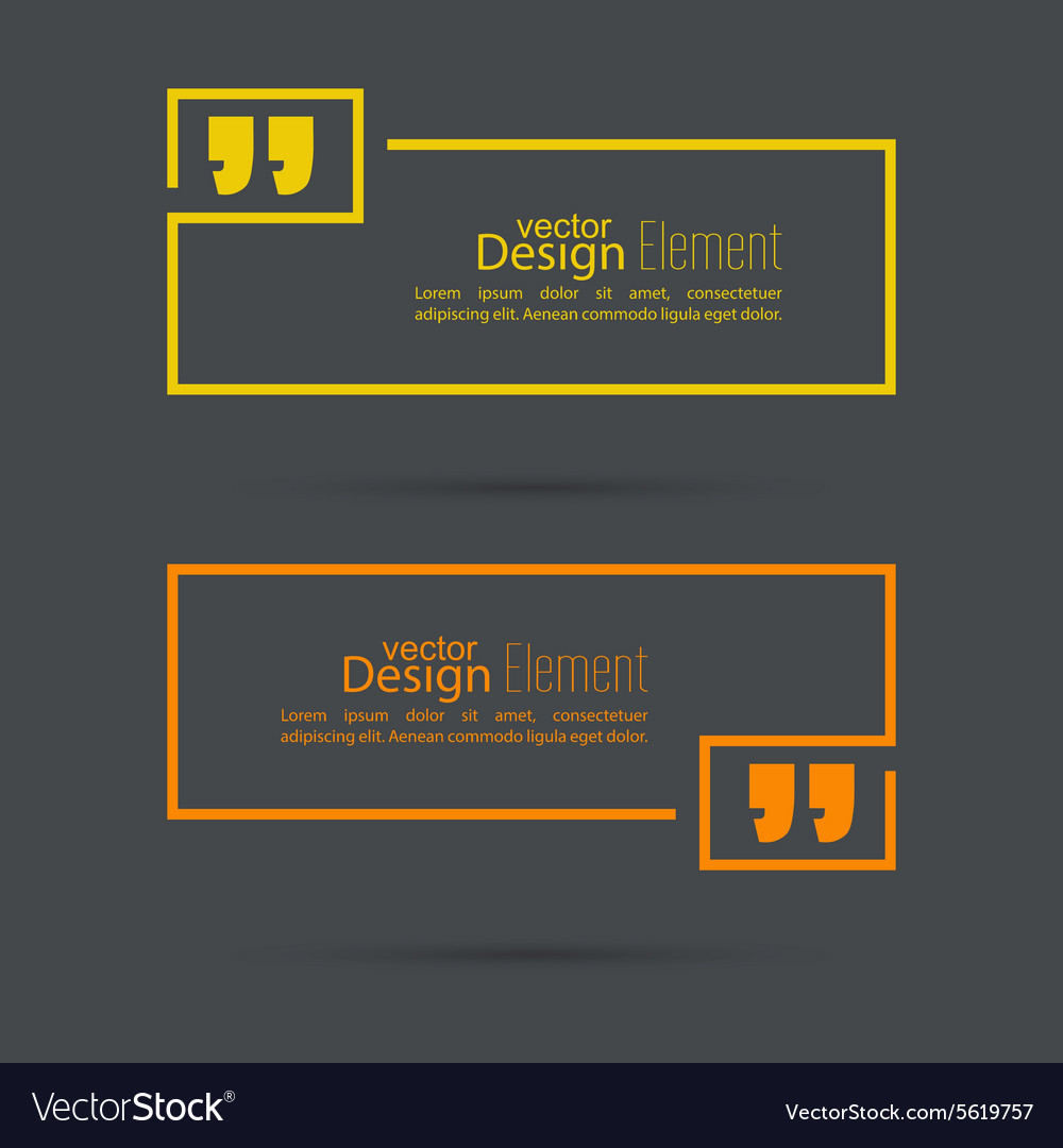 Quotation mark speech bubble Royalty Free Vector Image